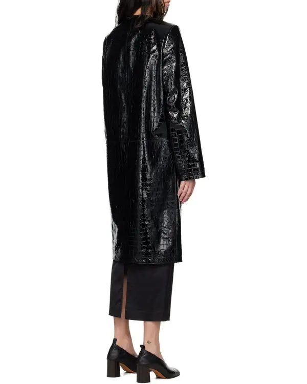 TOTEME Embossed Coated Leather Coat