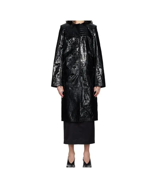 TOTEME Embossed Coated Leather Coat