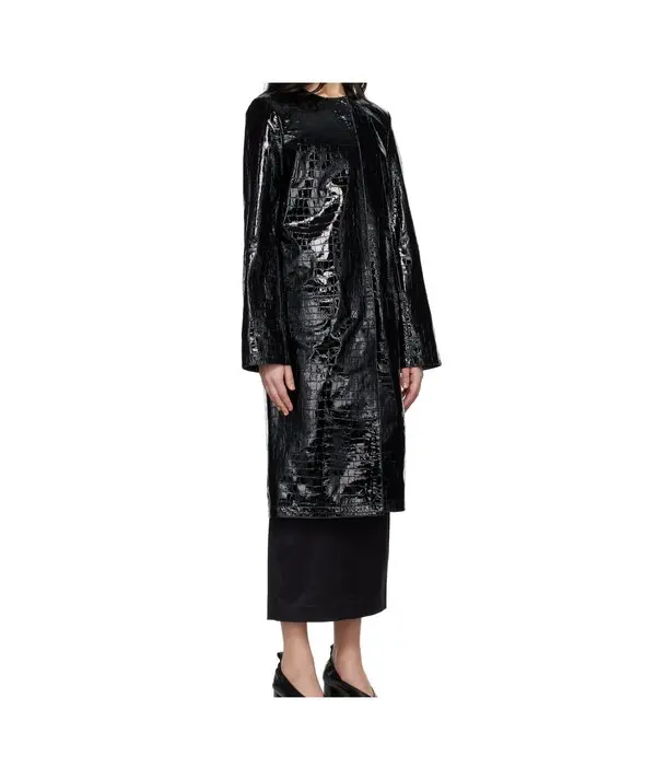 TOTEME Embossed Coated Leather Coat