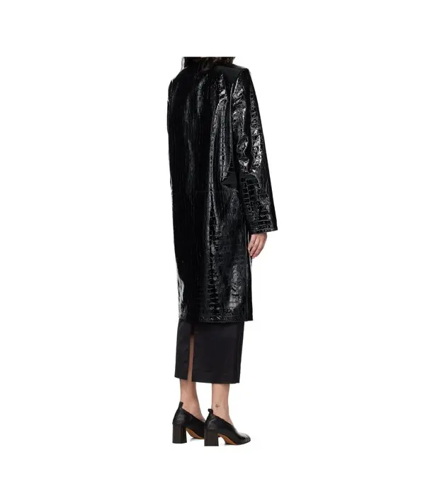 TOTEME Embossed Coated Leather Coat