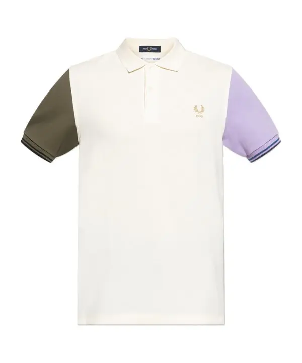 Comme Des Garçons Comme Des Garons Shirt X Fred Perry Logo Embroidered Polo Shirt