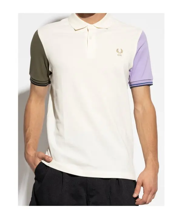 Comme Des Garçons Comme Des Garons Shirt X Fred Perry Logo Embroidered Polo Shirt