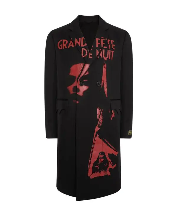 Raf Simons Hand-painted Printed Coat
