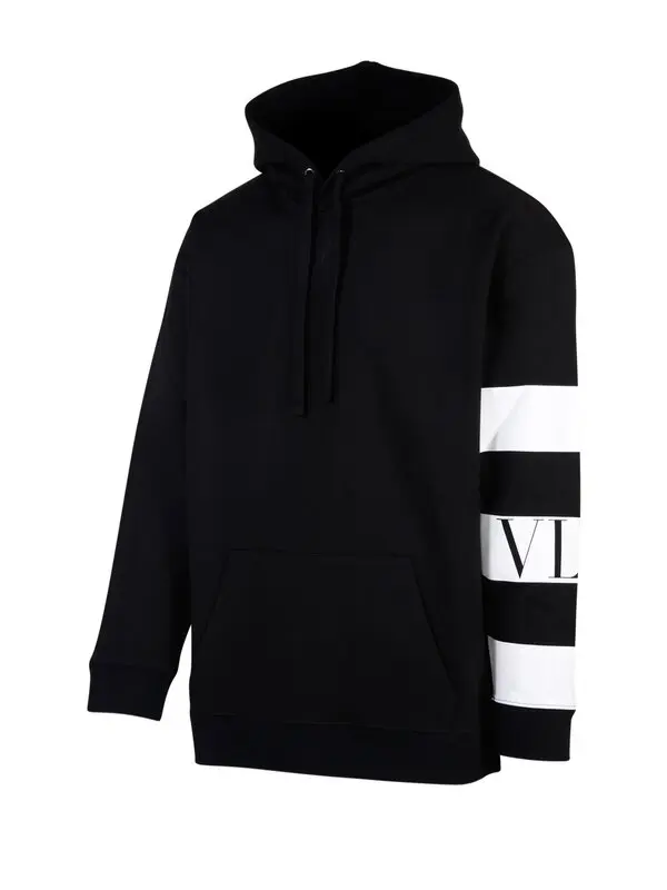 Valentino Garavani Striped Logo Hoodie
