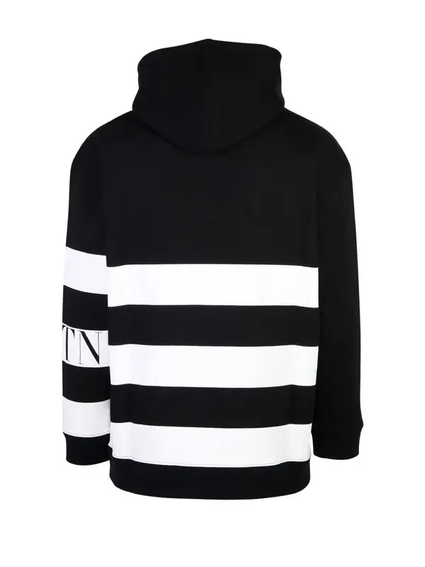 Valentino Garavani Striped Logo Hoodie