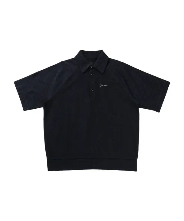 Givenchy Monogram 72 Jacquard Polo Shirt - Black/navy