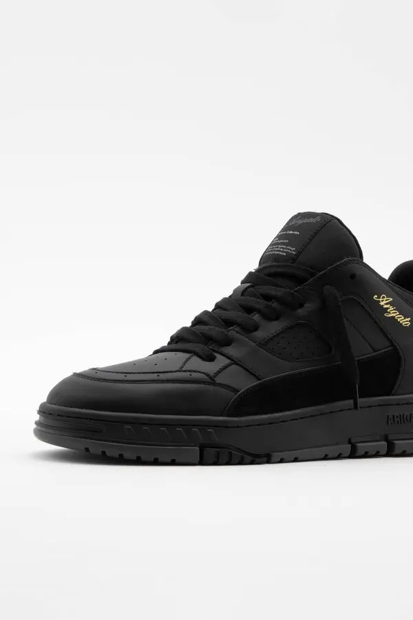 Axel Arigato Round Toe Mid-top Sneakers - Black