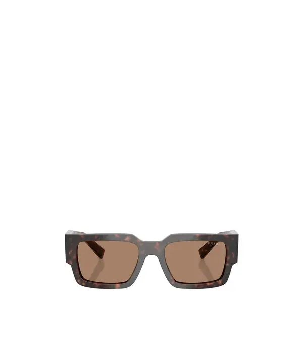 Prada Symbole Rectangular Sunglasses - Brown
