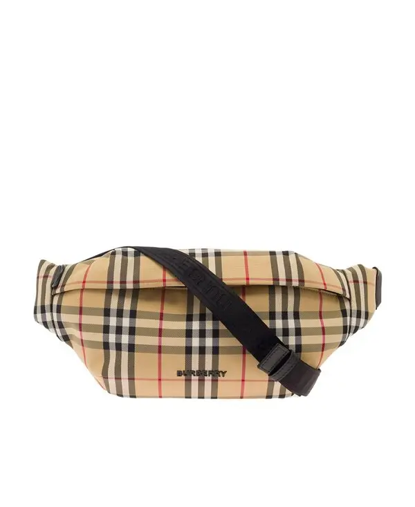 Burberry Checked Sonny Belt Bag - Brown