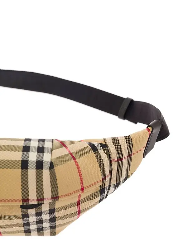 Burberry Checked Sonny Belt Bag - Brown