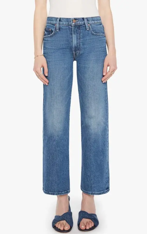 MOTHER The Mid Rise Rambler Zip Ankle Jeans