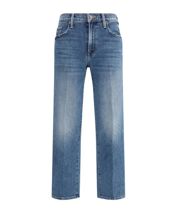 MOTHER Straight-leg Mid-rise Jeans - Blue