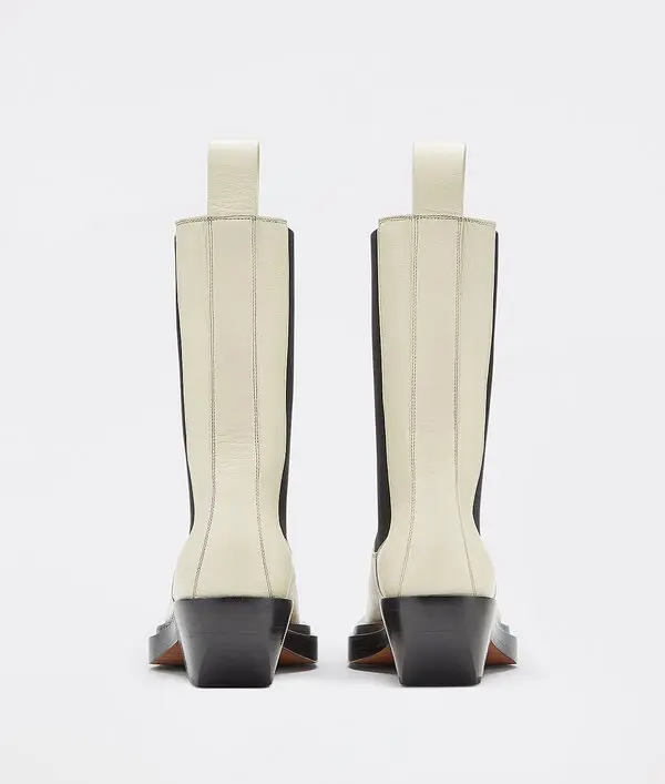 Bottega Veneta Wax White Lean Boots