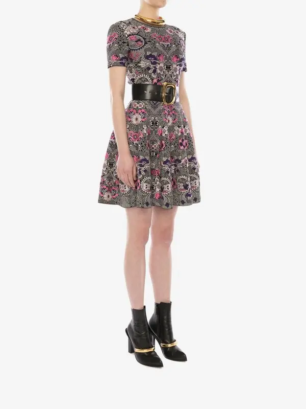 Alexander McQueen Jacquard Mini Dress