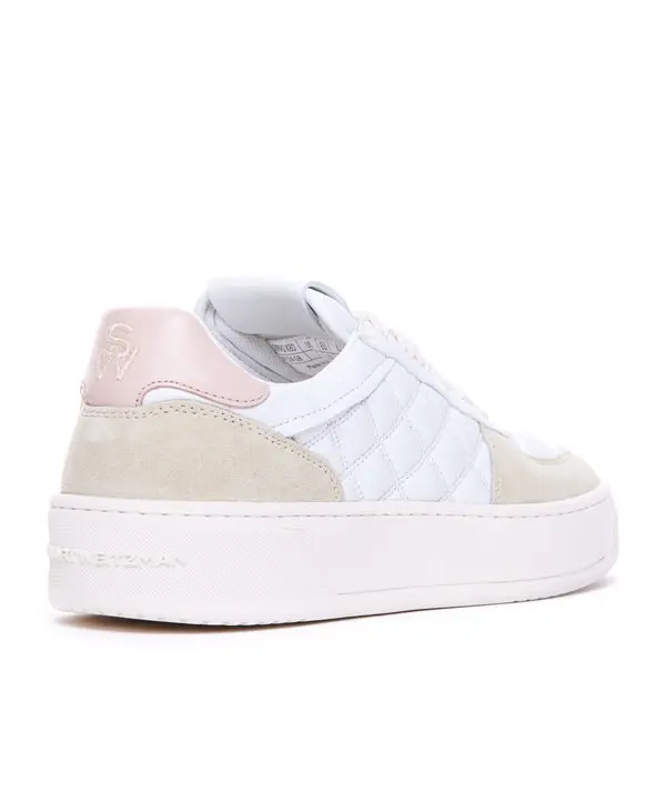 STUART WEITZMAN Logo Embroidered Lace-up Sneakers