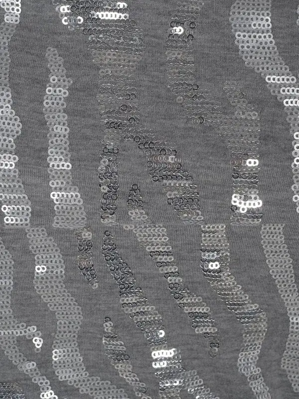 ROTATE BY BIRGER CHRISTENSEN Sequin Midi Dress With Long Sleeves And Back Slits