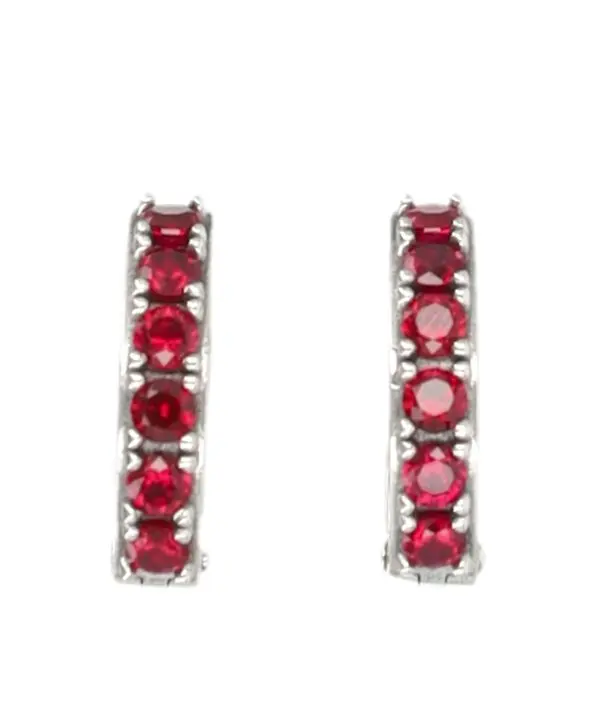 Emanuele Bicocchi Embellished Hoop Earrings - Ruby