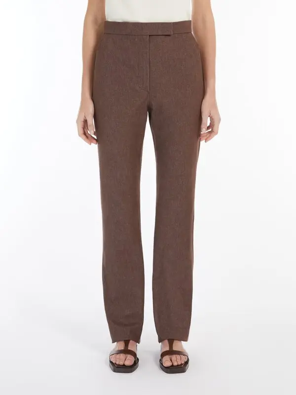 Max Mara Patterned Wide-leg Trousers