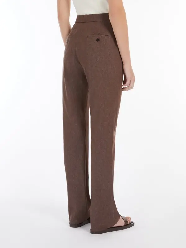 Max Mara Patterned Wide-leg Trousers