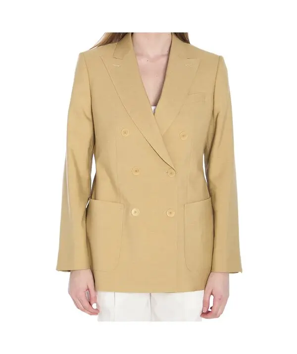 Max Mara Berta Double-breasted Blazer - Nude