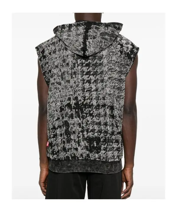 DIESEL® Sleeveless Zip-up Hooded Vest