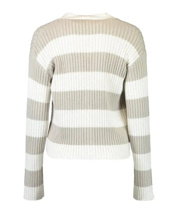 Brunello Cucinelli Striped Ribbed-knit Cardigan