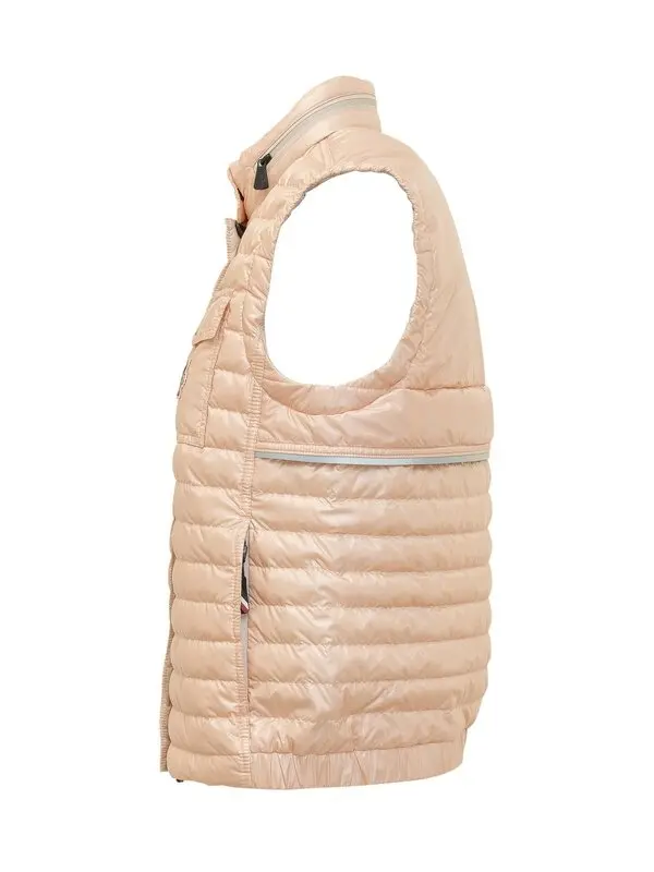 Moncler Logo Patch Padded Gilet - Pink
