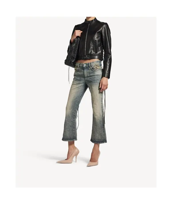 Balenciaga Distressed Flare Jeans