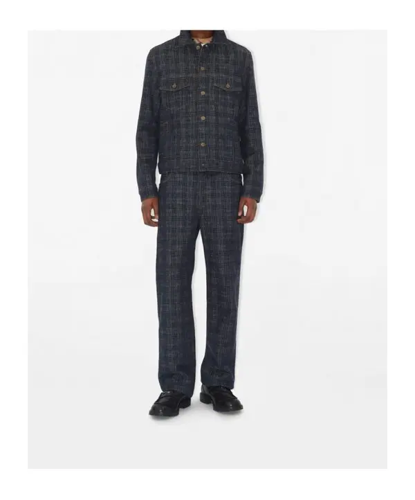Burberry Loose Check Denim Jeans