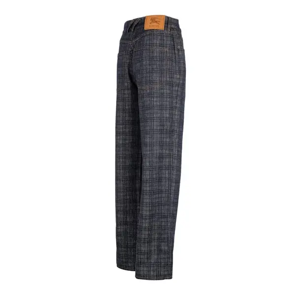 Burberry Loose Check Denim Jeans