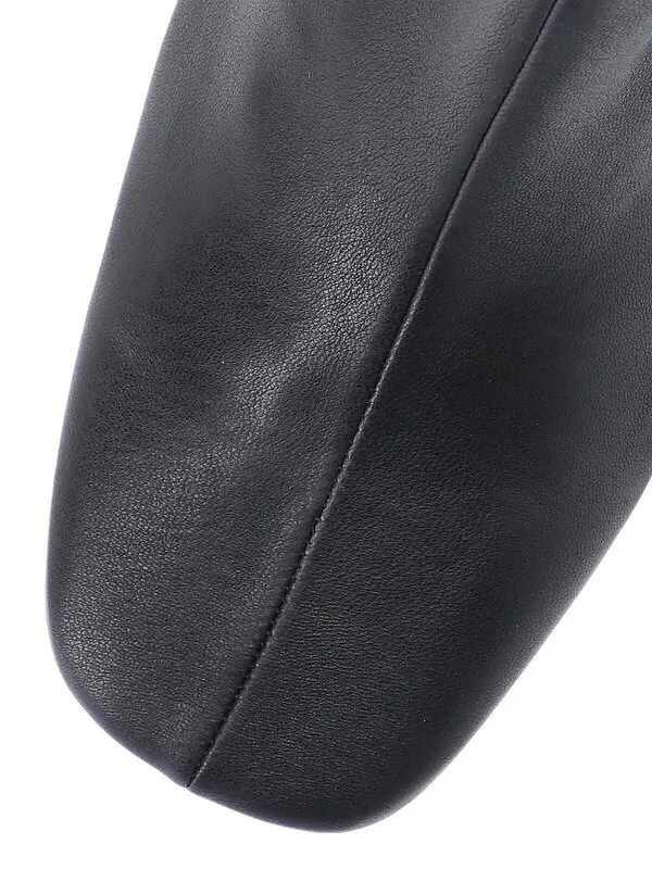 Dries Van Noten Square Toe Ankle Boots With Shaped Heel And Side Zip - Black