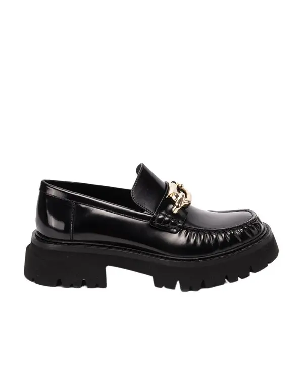 FERRAGAMO Gancini Buckle Loafers - Black