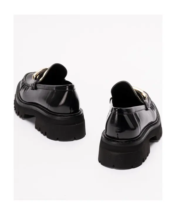 FERRAGAMO Gancini Buckle Loafers - Black