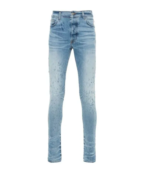 Amiri Shotgun Ripped Skinny Jeans - Blue