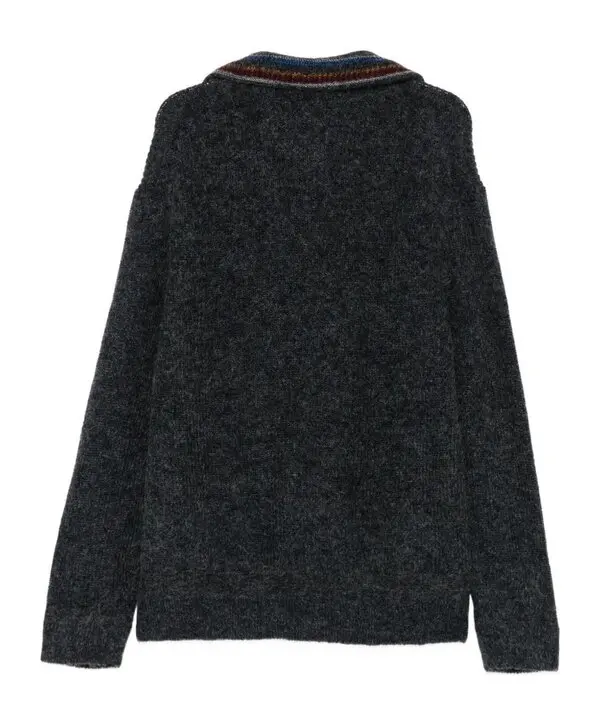 Paul Smith Half-zip Striped Collar Jumper