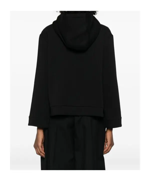 Emporio Armani Zip-up Hooded Jacket - Black