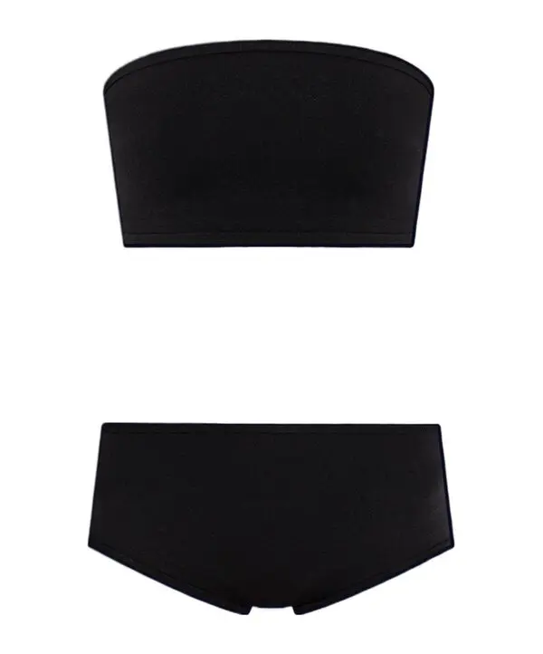 Alaïa Second-skin Knit Lingerie Set - Black