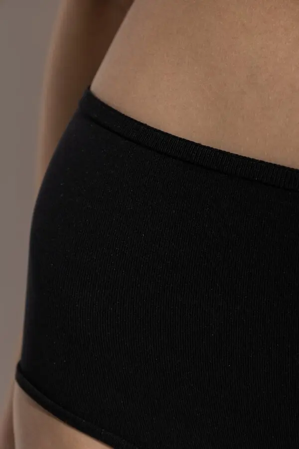 Alaïa Second-skin Knit Lingerie Set - Black