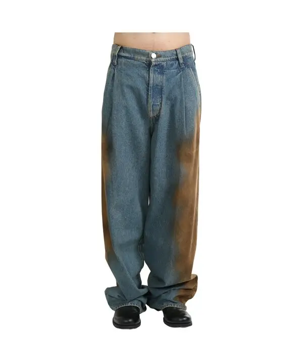 UMA WANG Tie-dyed Printed Jeans