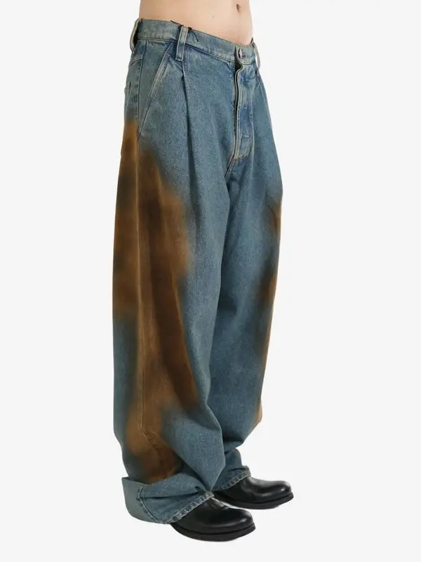 UMA WANG Tie-dyed Printed Jeans