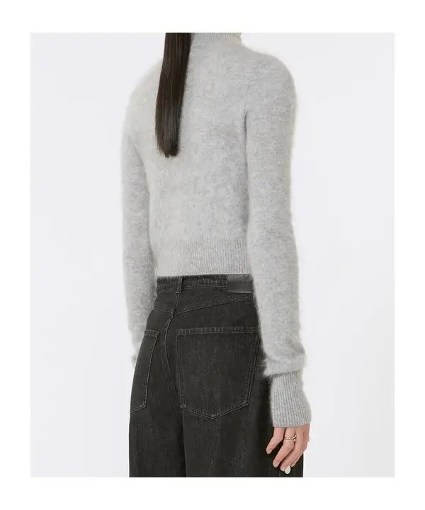 Sportmax Pure Cashmere High Neck Sweater - Medium Gray