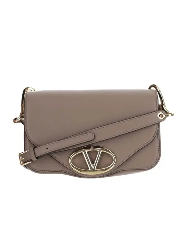 Valentino Garavani Vlogo Signature Curved Shoulder Bag