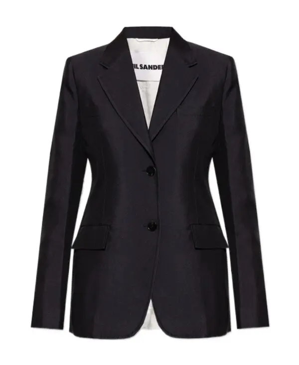 JIL SANDER Single-breasted Blazer - Black