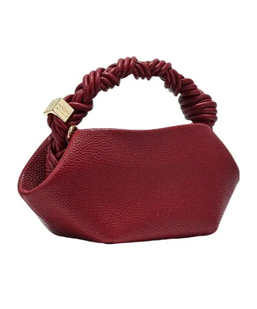 GANNI Grained Mini Bag - Red