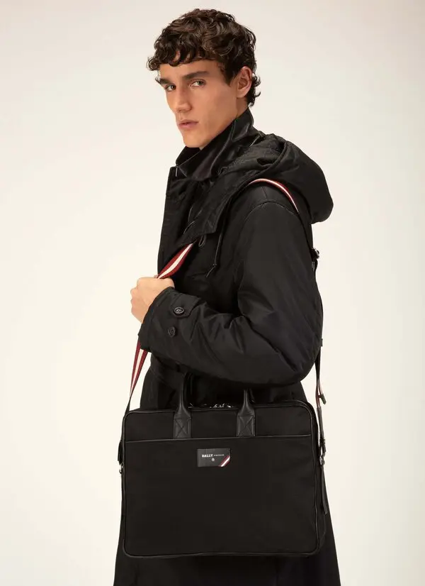 Bally Faldy Logo Patch Briefcase Bag