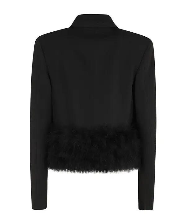 Blumarine Feather-trim Blazer