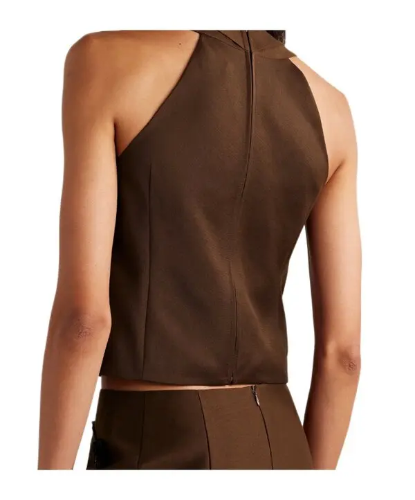 SHUSHU/TONG V-neck Embellished Vest