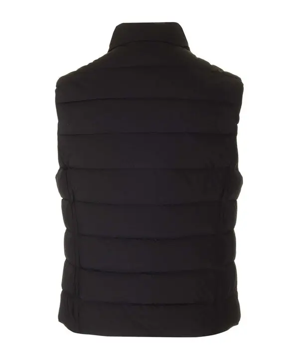 MOORER Sleeveless Quilted Zip Vest