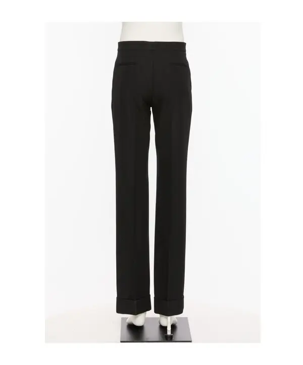 Valentino Garavani Pleat Detailed Turn-up Hem Pants