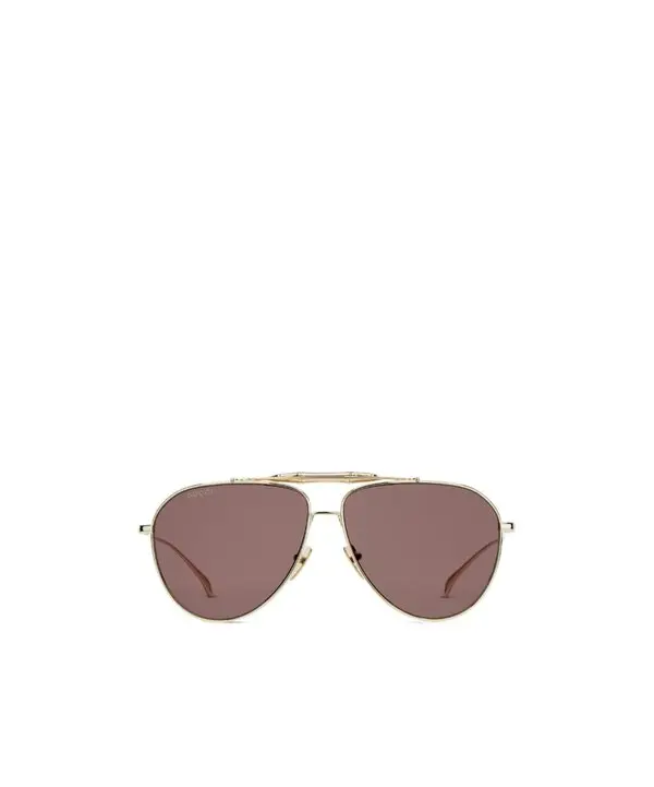 Gucci Pilot Sunglasses - Golden